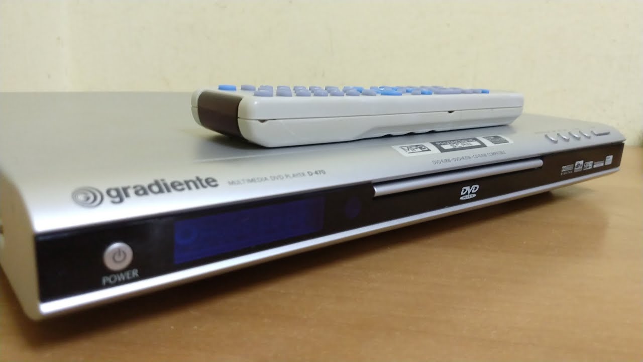 Funcionamento DVD CD Player Gradiente D 470 - YouTube