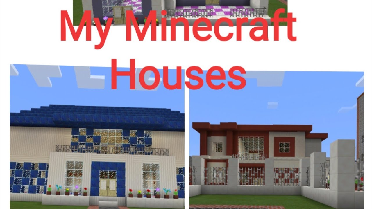 I'll show you my house in minecraft + school - YouTube