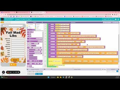 Mad Libs Revisited - App Lab - Code org - YouTube