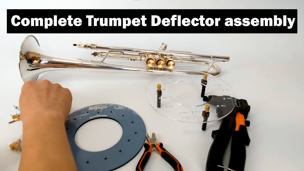 Complete trumpet Deflector assembly by KGUmusic - YouTube