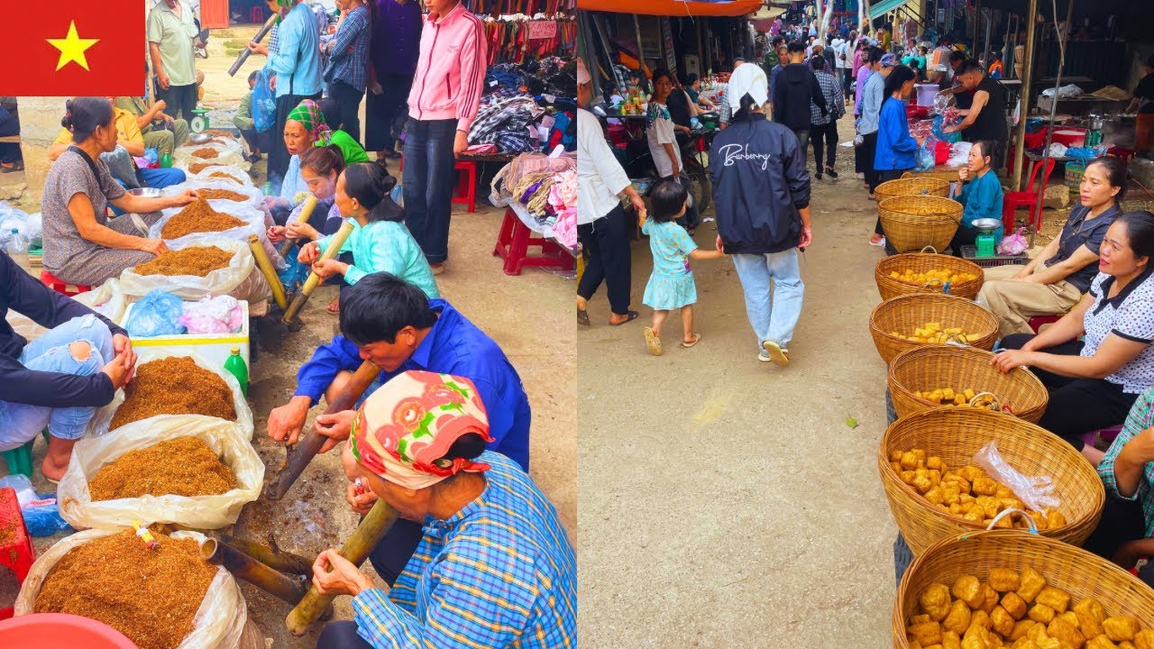 Explore Tong Cot Market: A Border Market With Many Women Smoking ...