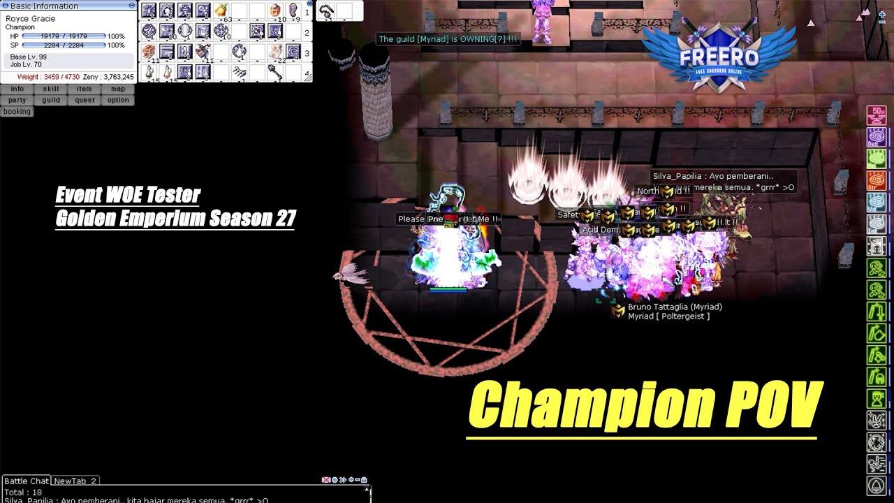 Event WOE Tester Golden Emperium Season 27 - Free Ragnarok Online ...