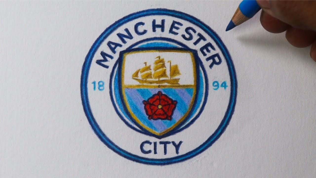 Como desenhar o logo do Manchester City - YouTube
