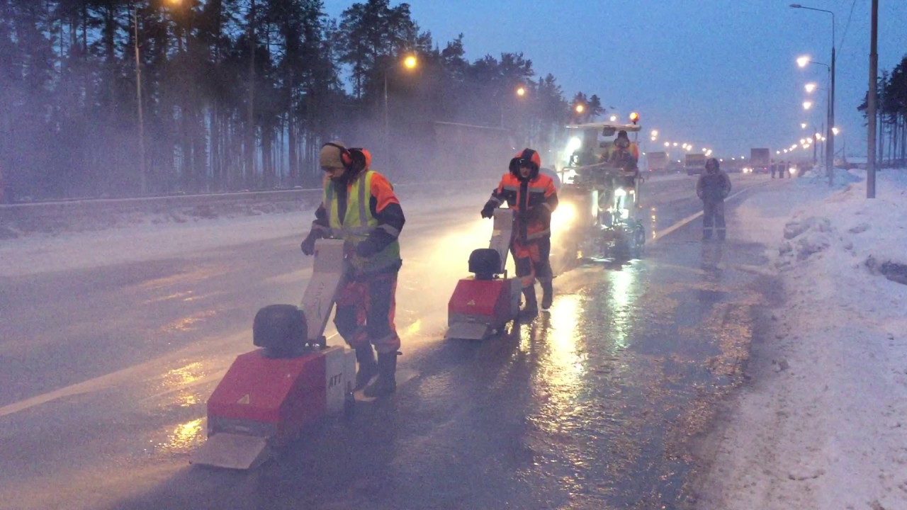 Zirocco - Road dryer in extreme conditions (Russia) - YouTube