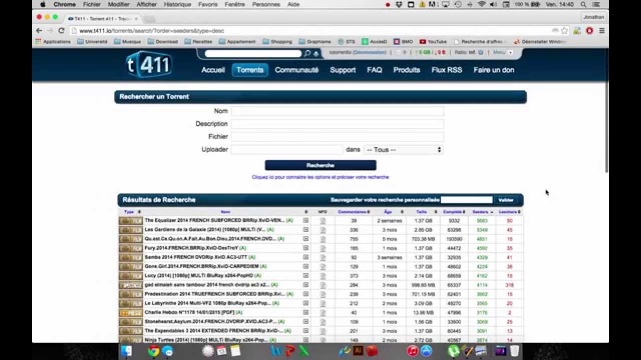 T411 : eliminer le tracker pour garder ratio positif - YouTube
