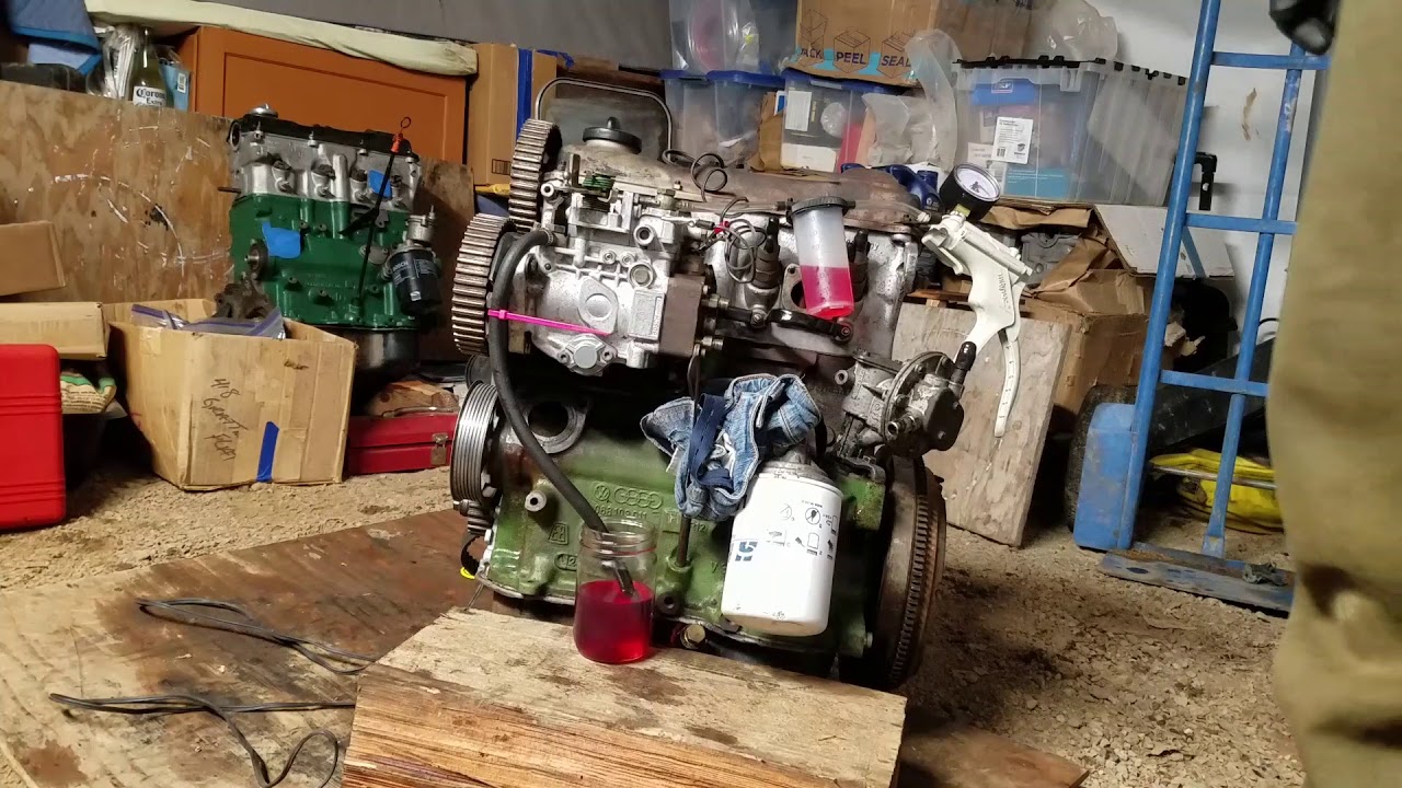 Injection pump testing by hand. - YouTube