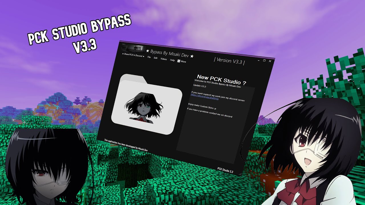PCK Studio Bypass V3.3 !! (SKINS CREATOR FOR MINECRAFT CONSOLE PS3/WII ...