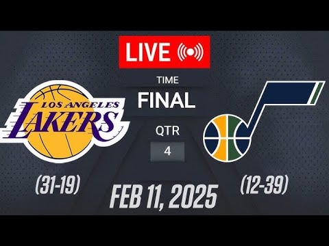 NBA LIVE NOW | LAKERS vs Jazz | NBA24-25 season February 11, 2025 NBA ...