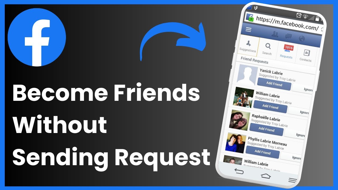 How To Become Friends On Facebook Without Sending Request ! [EASY GUIDE ...