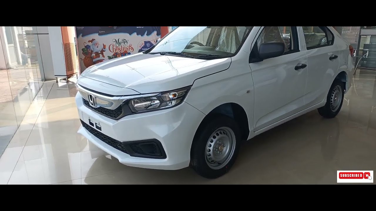 New 2022 Honda Amaze base model E Detailed Review features with on road ...