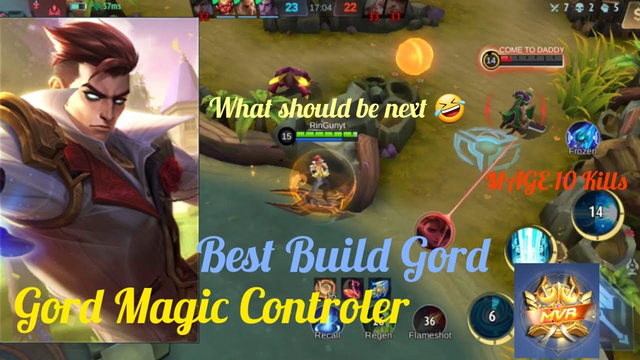Gord King Of Magic Damage Solo Ranked Gameplay - Best Build Gord ~ MLBB ...