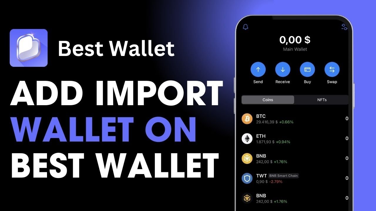 How to Add or Import Wallet to Best Wallet ! - YouTube