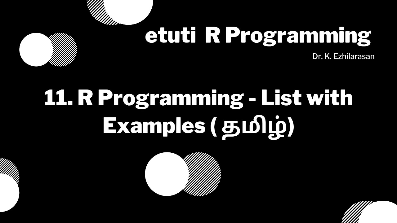 11 R Programming List With Examples YouTube 11 R Programming List With Examples YouTube
