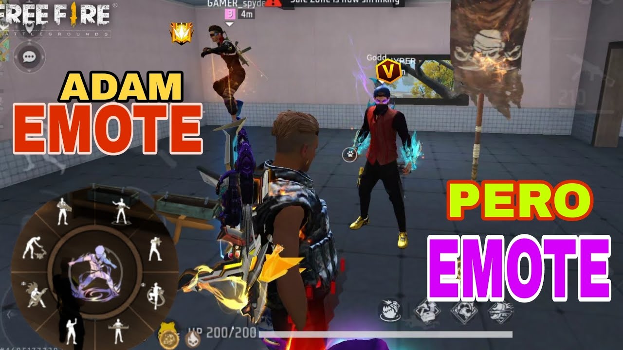 Free Fire Emote br On rank Hip Hop Vs Adam 👹 New Rare Emote br0 😳 ...