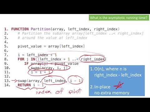 Quicksort Implementation 3: Quicksort pseudocode - YouTube
