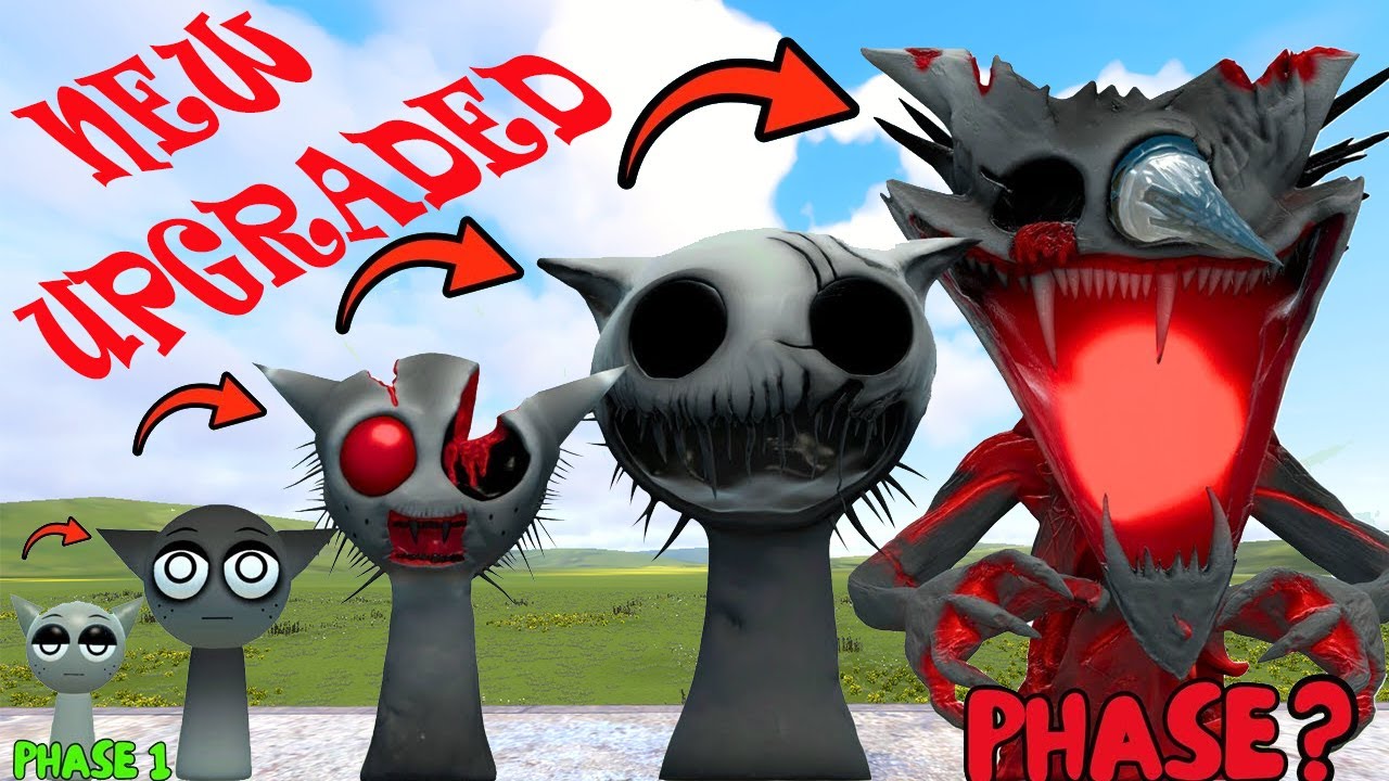 NEW UPGRADED EVOLUTION OF ALL PHASES OF HORROR GRAY SPRUNKI In Garry's ...