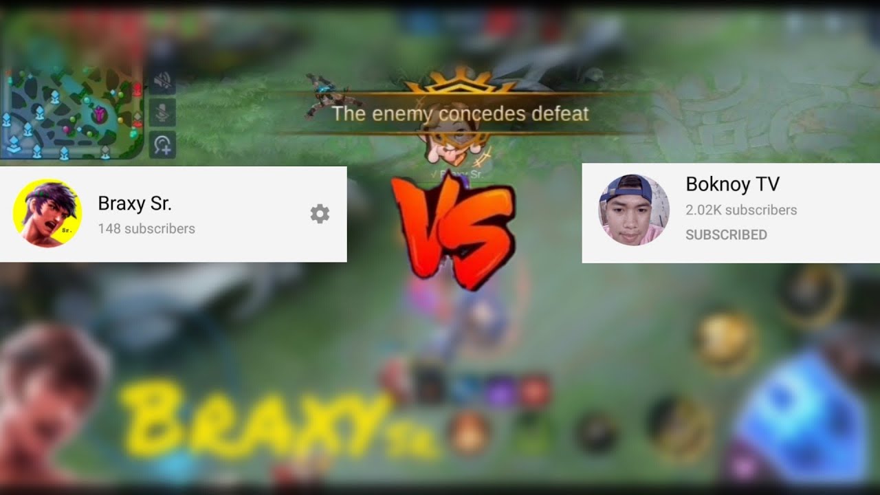 Braxy Sr. Vs Boknoy TV |Streamer/Youtuber|Chou to chou 1v1|Napalaban tayu mga lodi - YouTube