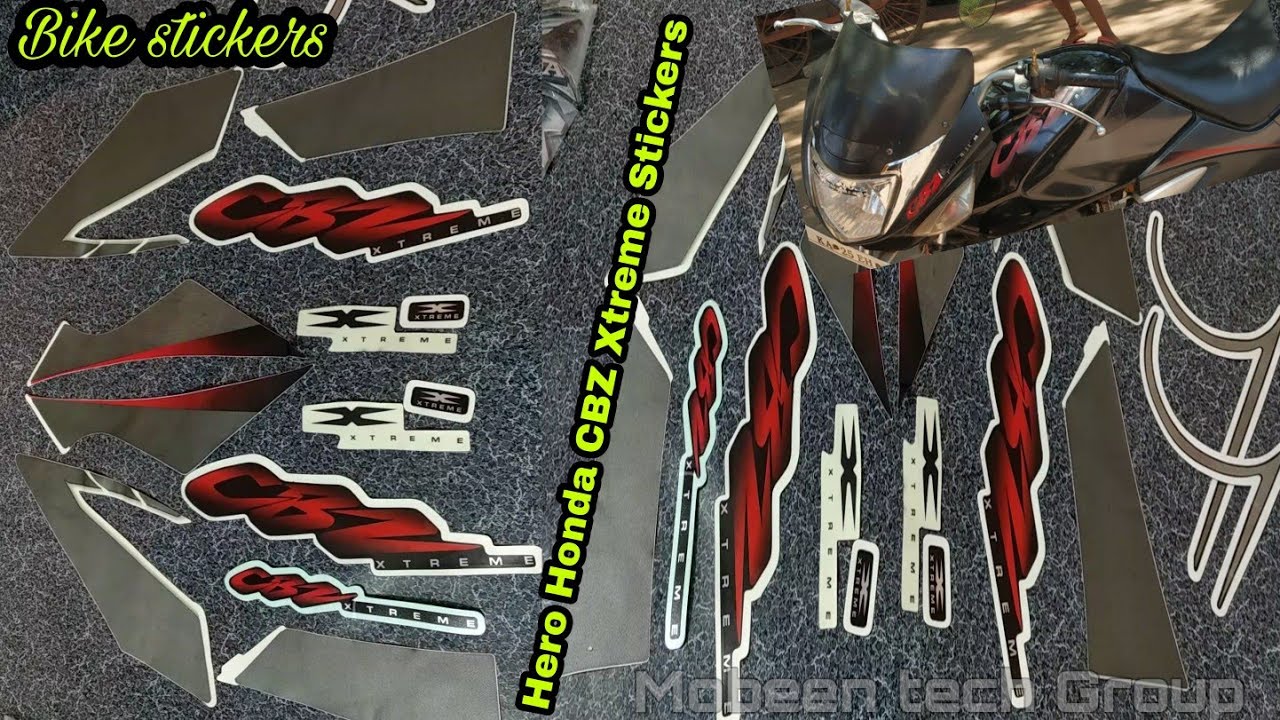 Old Hero Honda CBZ Xtreme Stickers || - YouTube