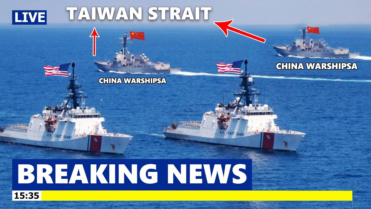 Dangerous! The Chinese Navy and US Coast Guard face each other while ...