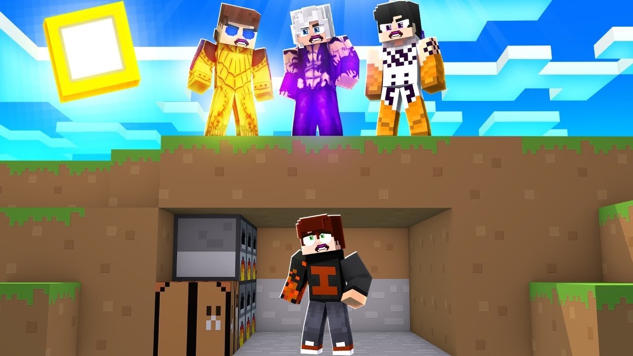 Speedrunner Vs 4 CaÇadores De Nanatsu No Taizai 𝗡𝗢 Minecraft Pocket