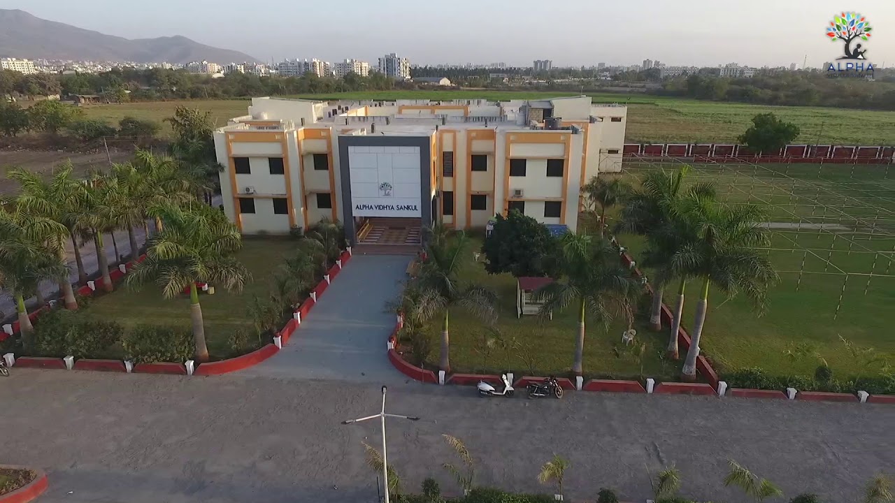 Alpha Vidhya Sankul ,Science Unit , Junagadh [Drone view] - YouTube
