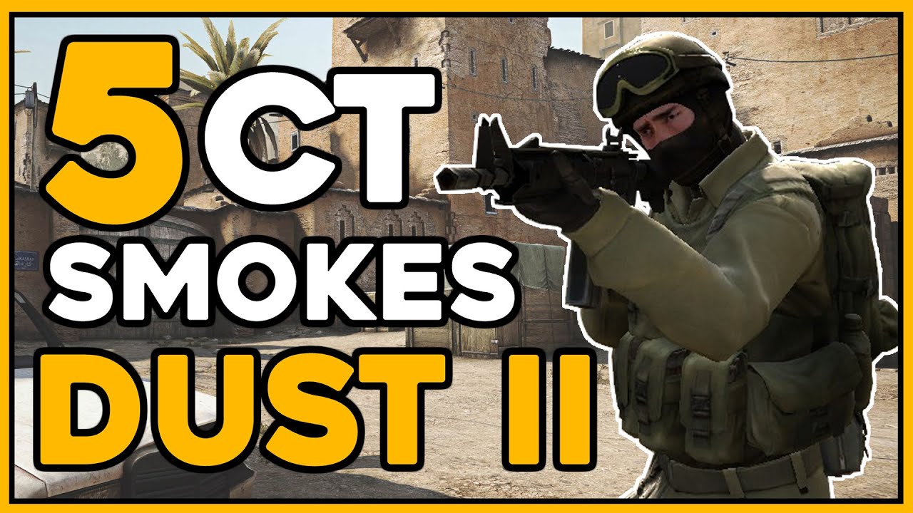 5 Smokes for CT Side DUST 2 - 2022 CSGO Smoke Guide - YouTube