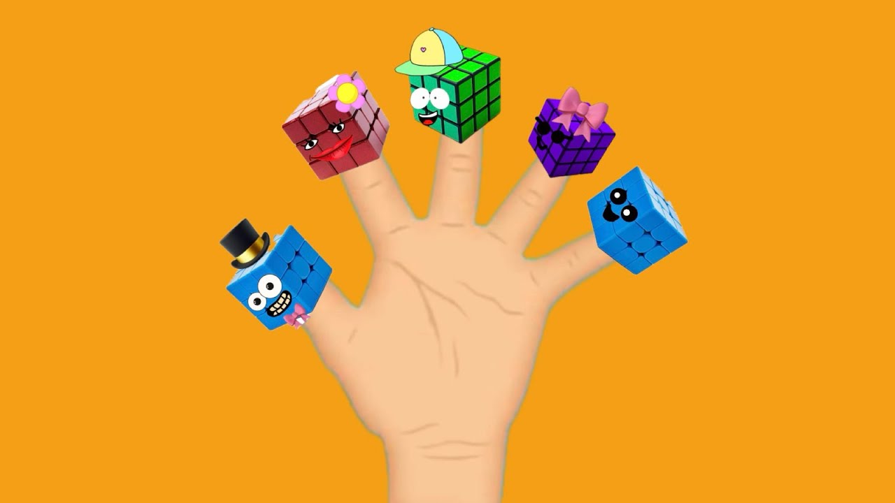 The Rubix Cube Finger Family Song Nursery Rhyme for Kids - YouTube