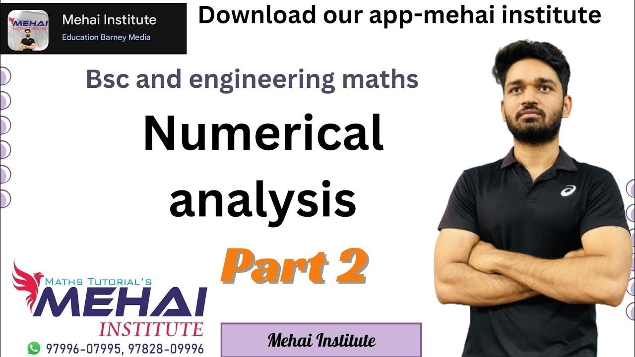 NUMERICAL ANALYSIS | CENTRAL SUM OPERATOR | RELATION BETWEEN OPERATORS ...