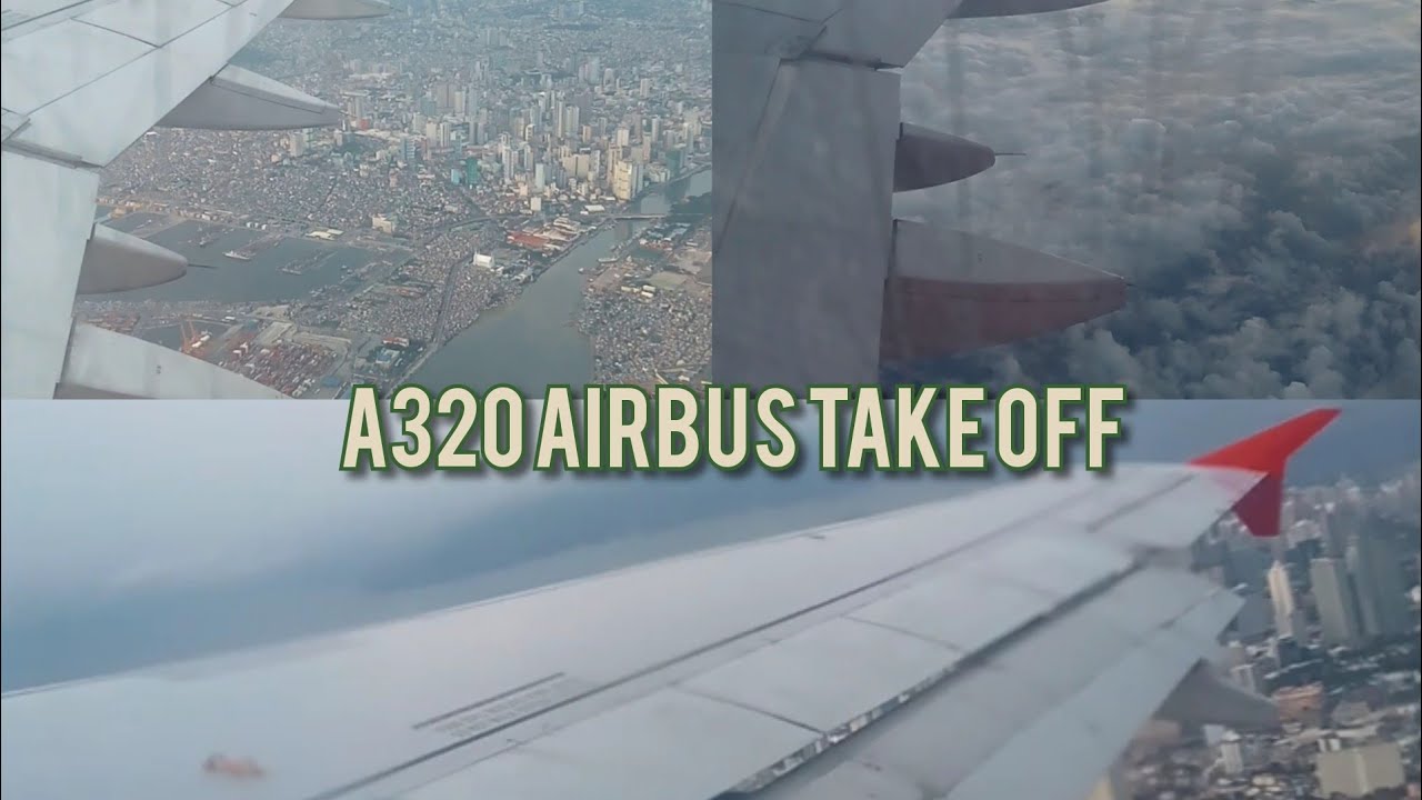 Flight airbus a320 take off - YouTube