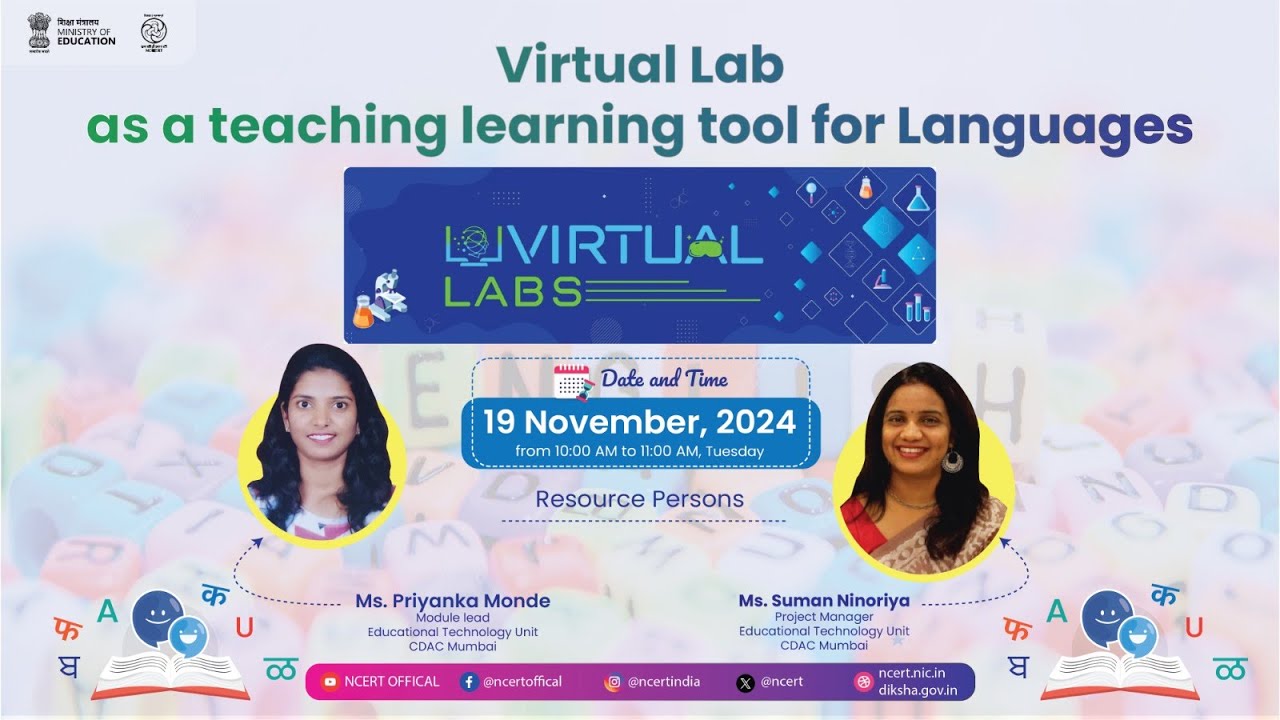 Virtual Lab as a teaching learning tool for Languages by Ms. Suman Ninoriya & Ms. Priyanka Monde ...