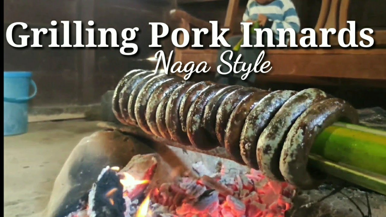 Grilling Pork Innards Sausage: Naga Style - YouTube