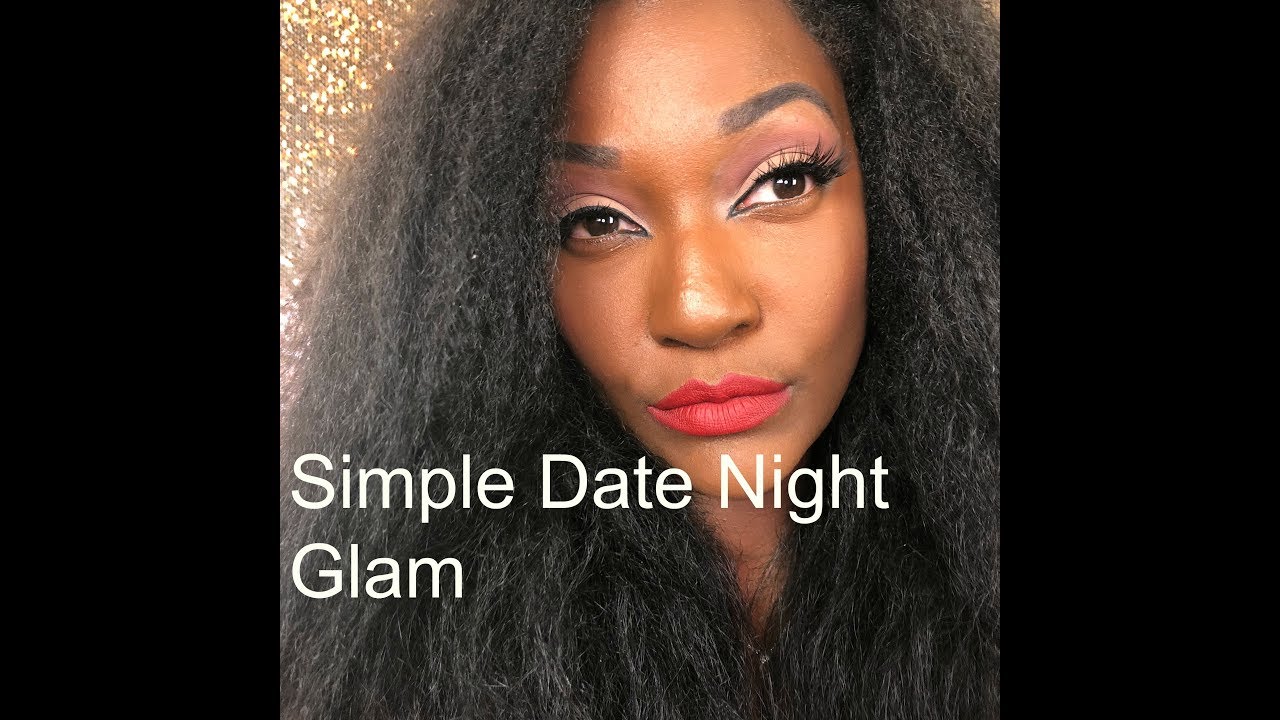 Simple Date Night Glam | Fenty Beauty Ma' DAMN lipstick | Dark Skin ...