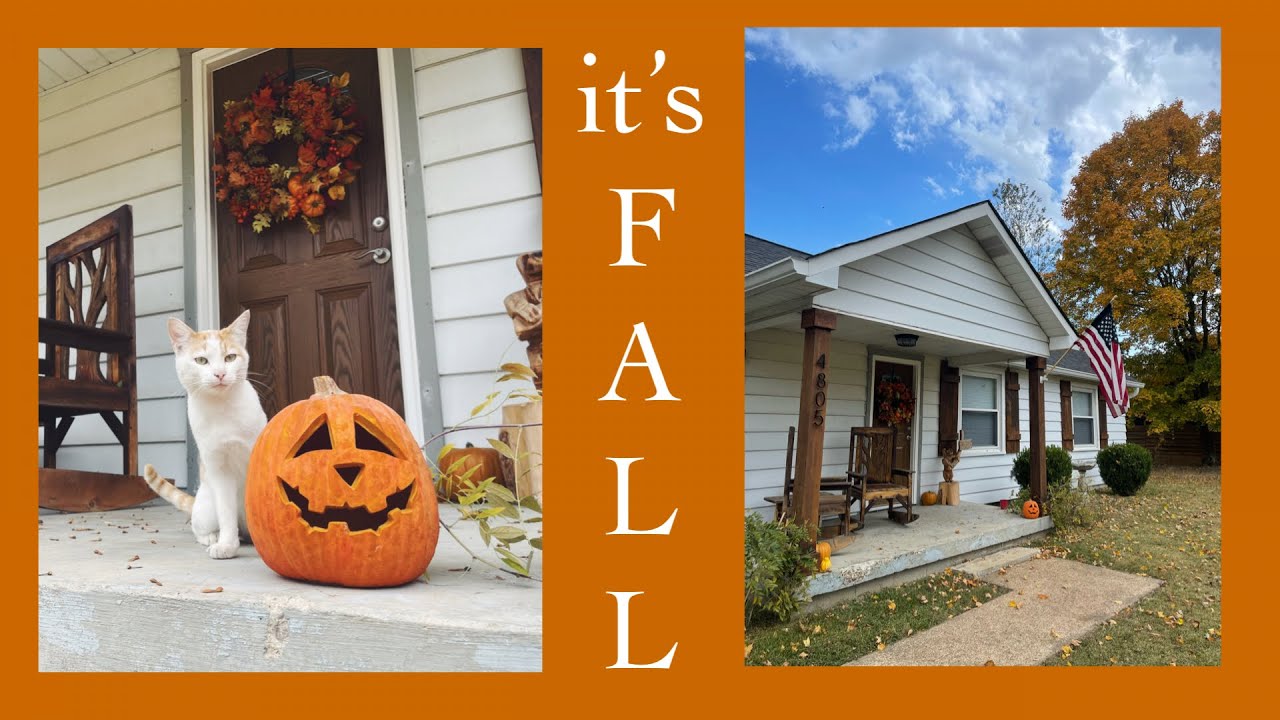 the first fall season at our first house - YouTube