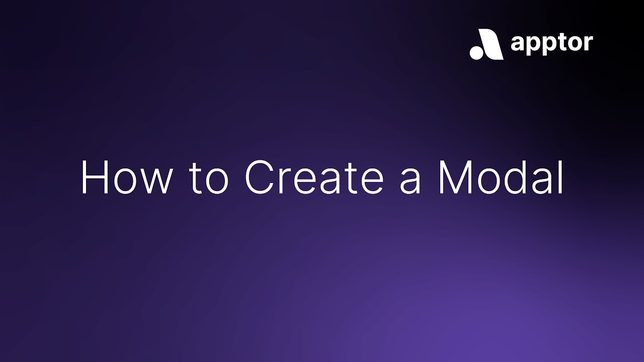 How to Create a Modal - YouTube