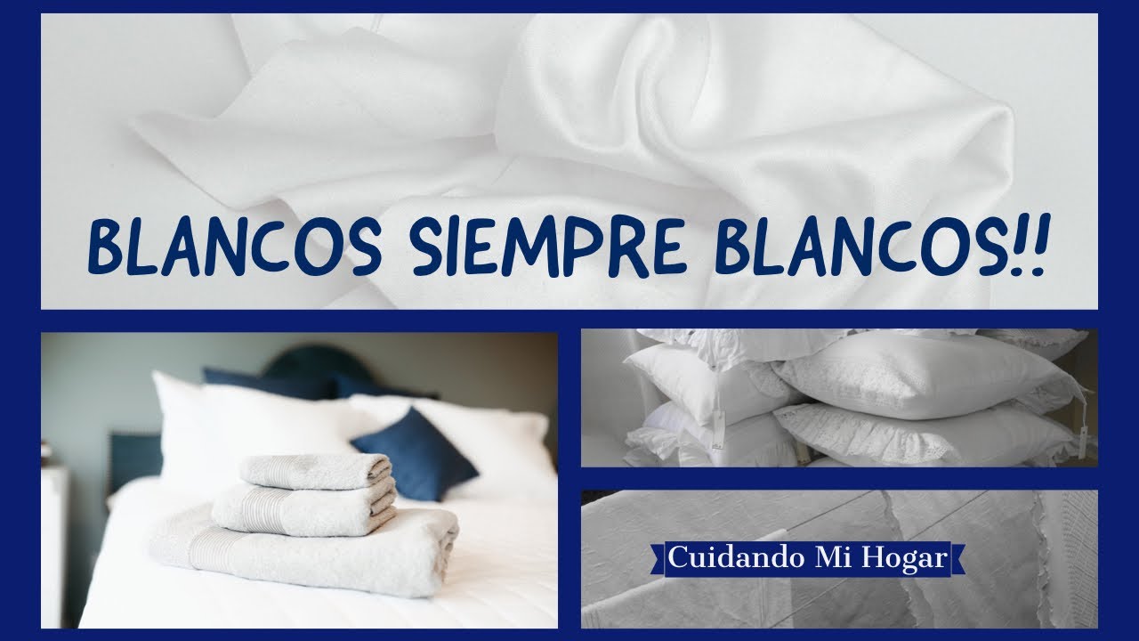 COMO BLANQUEAR LA ROPA BLANCA y PERCUDIDA~MANCHAS, AMARILLENTA?~TEN TU ...