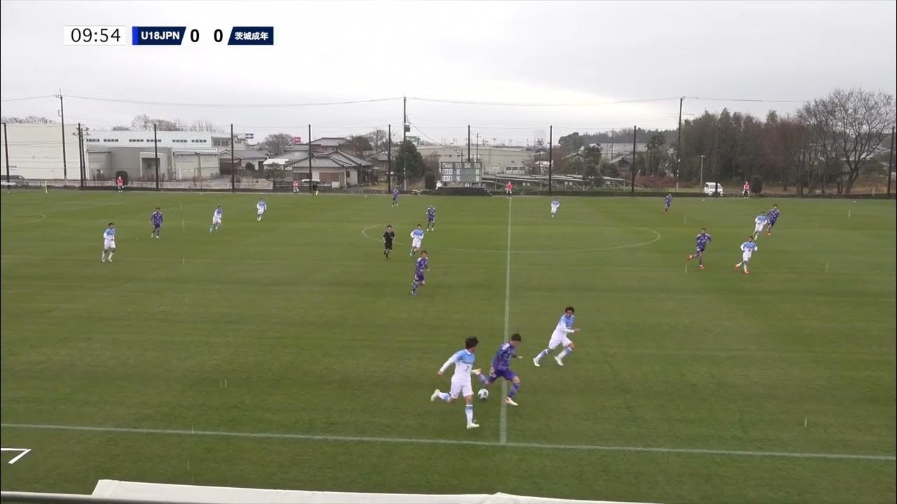 IBARAKI Next Generation Cup2022 国体成年男子茨城県選抜 vs U-18日本代表【前半】 - YouTube