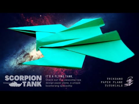 EASY PAPER AIRPLANE for KIDS - How to make paper airplane that ...
