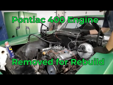 Rebuilding a 1968 GTO Pontiac 400 - Engine Removal - YouTube