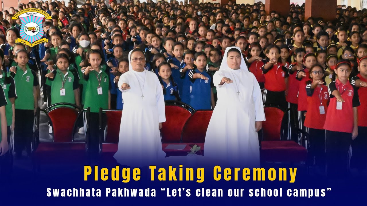 Swachhata Pakhwada || Pledge Taking Ceremony || Let’s clean our school ...