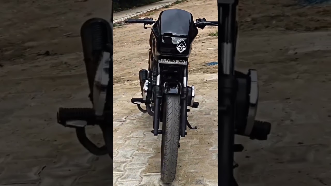 splendor full black modify bike #shorts - YouTube