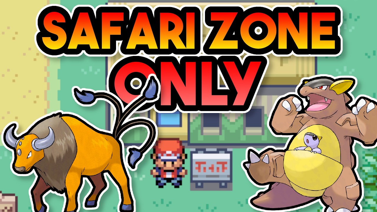 Can I Beat Pokemon Fire Red with ONLY Safari Zone Pokemon - YouTube