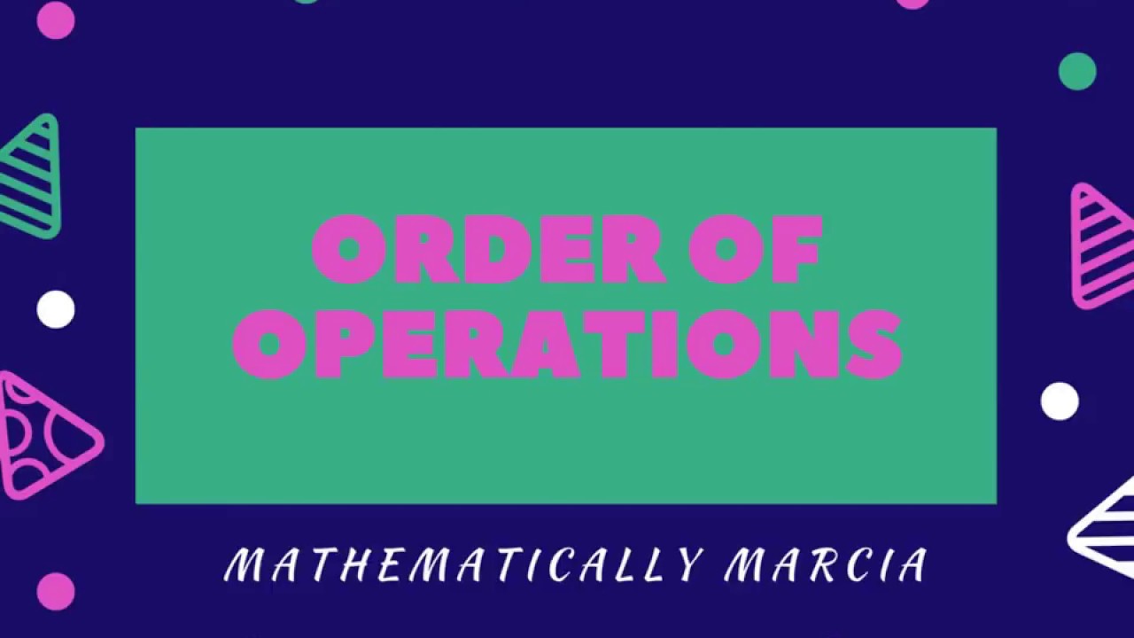 Order of Operations with Negative Numbers - YouTube