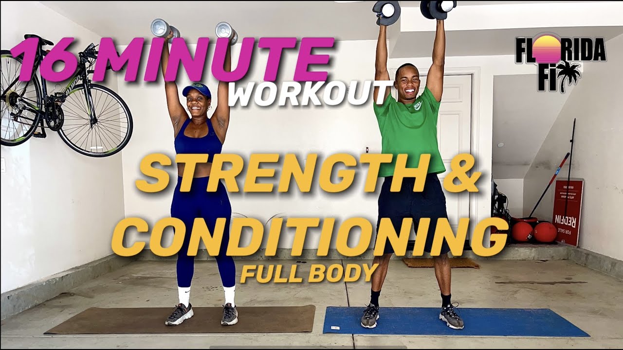16 Minute Florida Fit Strength & Conditioning FULL BODY WORKOUT - YouTube