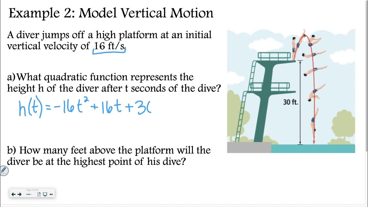 Algebra 8-4: Modeling Quadratic Functions - YouTube