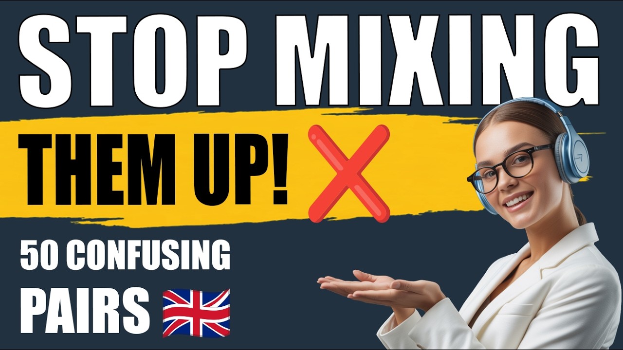 STOP MIXING THEM UP! 100 Confusing English Words (British English ...