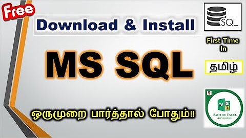 SQL Tutorials & Videos in Tamil - YouTube