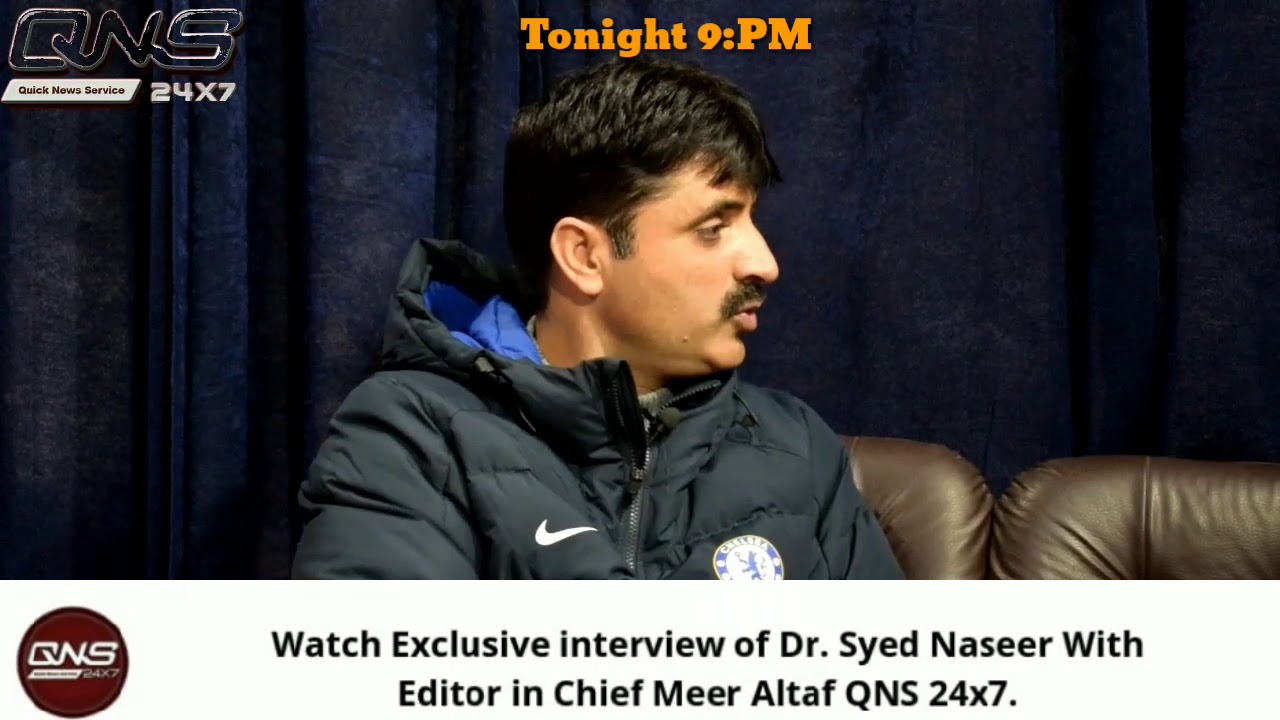 Watch Exclusive Interview Of Dr Syed Naseer With Editor in Chief Meer ...