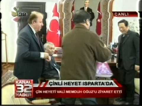 Çinli Heyet Başkan Günaydın ve Vali Oğuz'u Ziyaret Etti