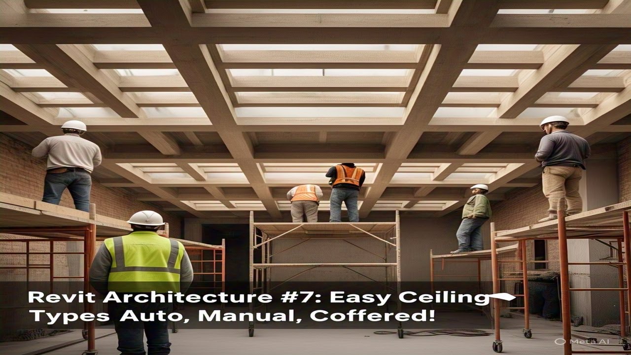 Revit Architecture #7: Easy Ceiling Types – Auto, Manual, Coffered! # ...