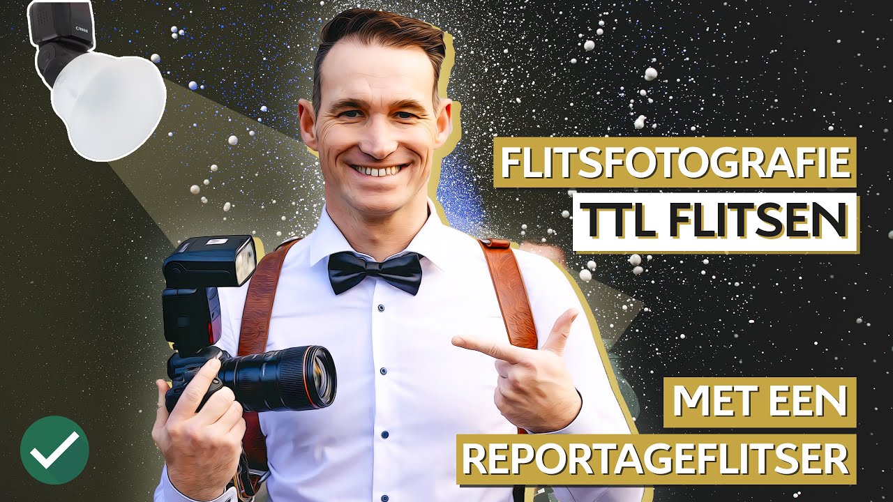 Flitsfotografie: TTL flitsen met reportageflitser - YouTube